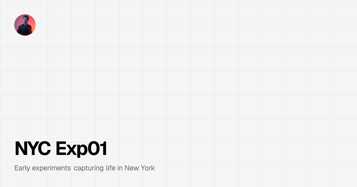 NYC Exp01 | Stephen M. Walker II